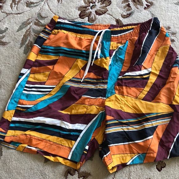 Noah NYC | Swim | Noah Geometric Swim Trunks Size L | Poshmark